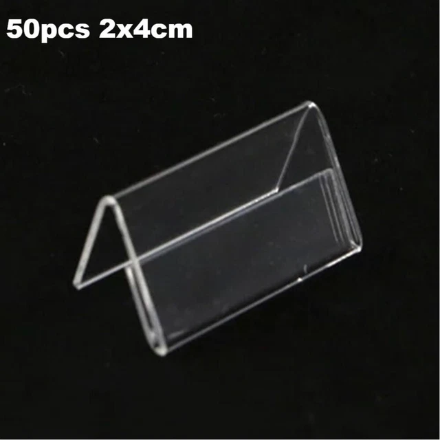 PACK DE 40 supports d'affichage de panneaux acryliques transparents ...
