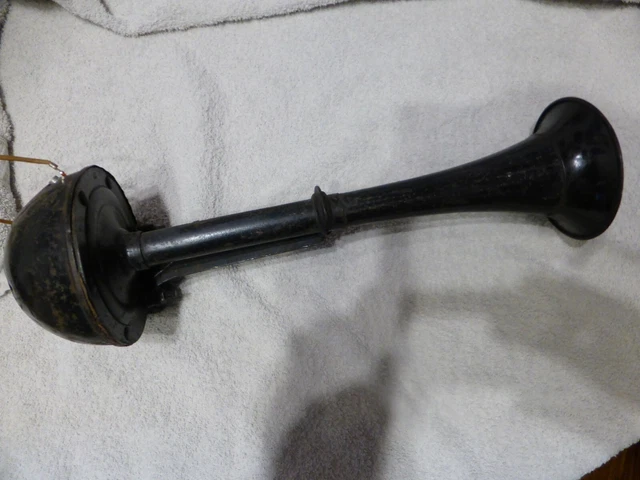 CLASSONE A IMBUTO Autolite anteguerra corno a imbuto clacson 6 V ...