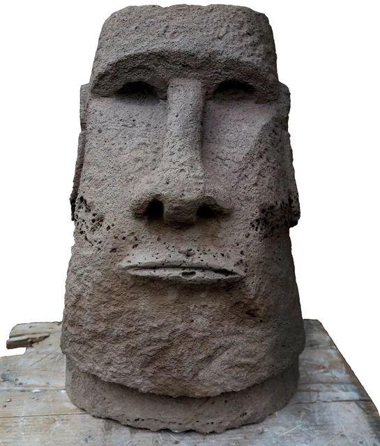 MOAI DELL'ISOLA DI Pasqua nostra riproduzione - Moai in porous basalt ...