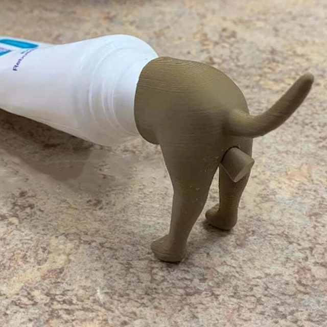 POOPING DOG BUTT Toothpaste Topper,Toothpaste Topper,Funny Toothpaste ...