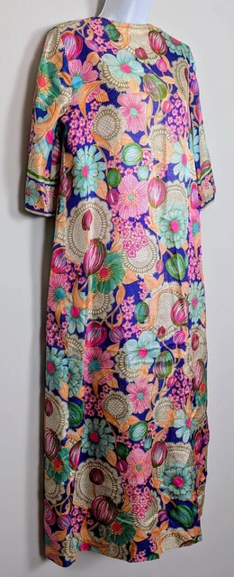 VINTAGE 1960S DIANA Dean by Julius Lonschein Mod Psychedelic Maxi ...