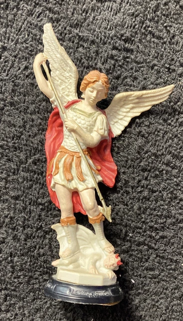 ANTIQUE ITALIAN “MICHAEL The Archangel” Slaying Demon 5” £16.46 ...
