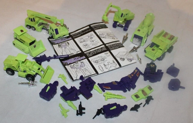 TRANSFORMERS G1 HASBRO 1985 Decepticon Constructicons Devastator - With ...