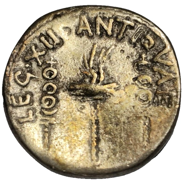 ROMAN COIN-SILVER DENARIUS Marc Antony-Military mint-legion -circa33-31 ...