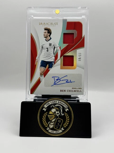BEN CHILWELL DUAL Swatch Patch Auto /10 Panini Immaculate 2024 Chelsea ...