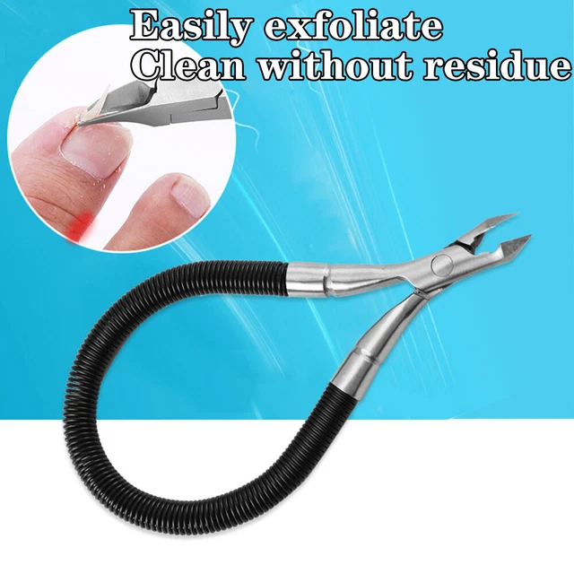 NIPPERS CUTICLE TRIMMER Nippers Toe Nail Clippers Spiral Spring Cuticle ...