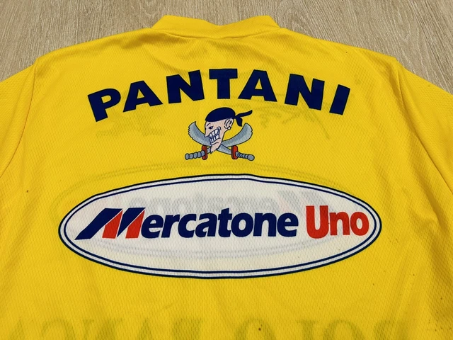 MAGLIA CICLISMO PANTANI Mercatone Uno Rolo Banca Pirata Italia Bike ...