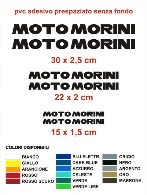 ADESIVI MOTO MORINI Stickers decals logo moto MOTOMORINI vintage bike ...