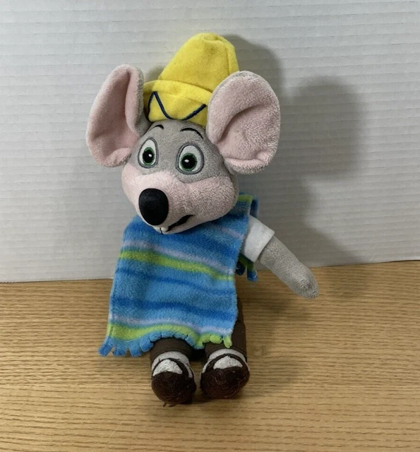 CHUCK E CHEESE Plush Mexican Serape Hat Limited Edition Stuffed Animal ...