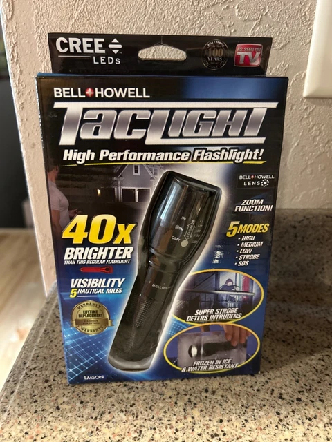 BELL + HOWELL Taclight Super High-Powered Tactical Flashlight 40x ...