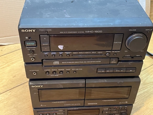 VINTAGE SONY MINI Hifi component system MHC-1600 £18.00 - PicClick UK