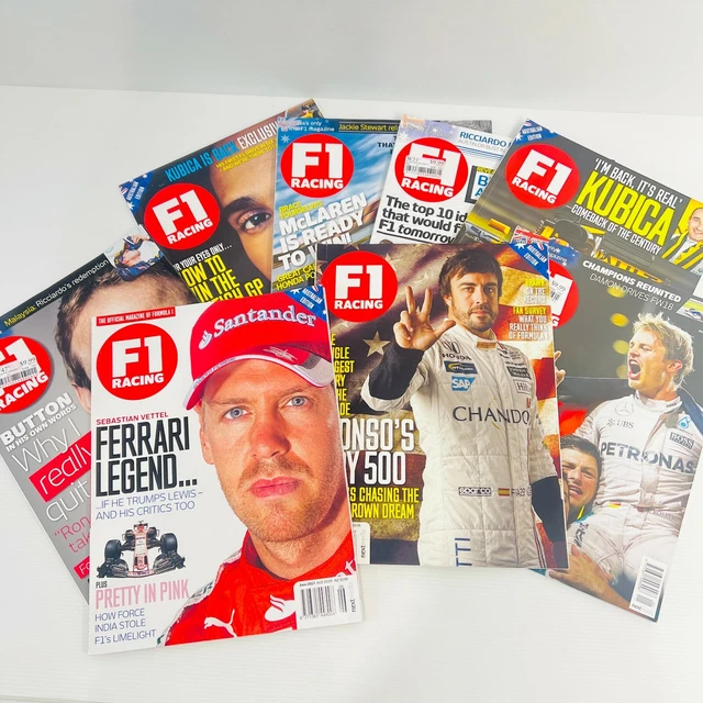 8 X F1 Racing Magazines - Motorsport, Cars, Collectible Racing Lot 2016 ...