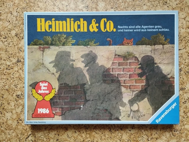 BRETTSPIEL HEIMLICH &CO.FX Schmid 1986 Spiel d. Jahres vollständig ...