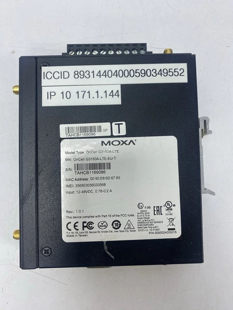 MOXA ONCELL G3150A-LTE Industrial Cellular Gateway Module $267.87 ...