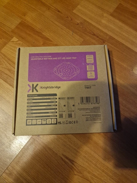 EXTERNAL SQUARE BULKHEAD Lights C/W LED Gear Tray- Knightsbridge £15.27 ...