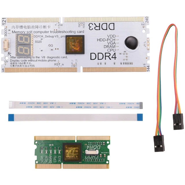 LAPTOPDESKTOP MOTHERBOARD COMPUTER Diagnostic Card Notebook for DDR34 £ ...