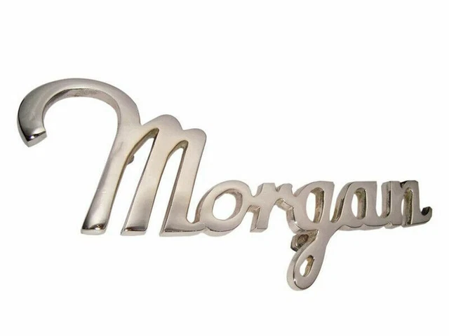 NEW CLASSIC MORGAN Car Script Badge Emblem Motif Chrome Plated £31.19 ...