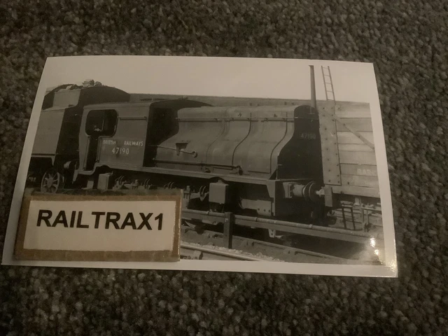 RAILWAY PHOTOGRAPH - 47190 At Bristol Barrow Road Shed - August 1951 ...
