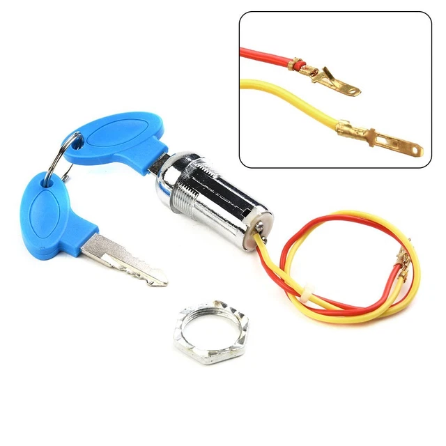 IGNITION SWITCH LOCK Bike Go Kart Ignition Switch Key Plastic And Alloy ...