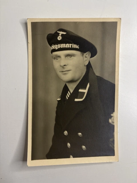 WW2 KRIEGSMARINE PORTRAITFOTO Matrose U-Boot Marine Uniform WK2 EUR 10 ...