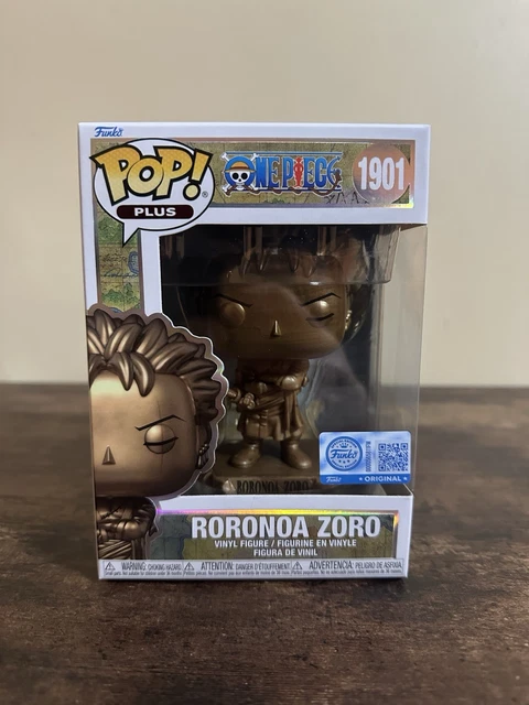 FUNKO POP! PLUS One Piece Roronoa Zoro #1901 Bronze Gold Funko Shop ...