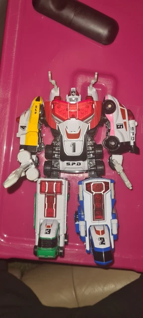 POWER RANGERS SPD DELTA SQUAD DX DELUXE MEGAZORD Complete Tested ...