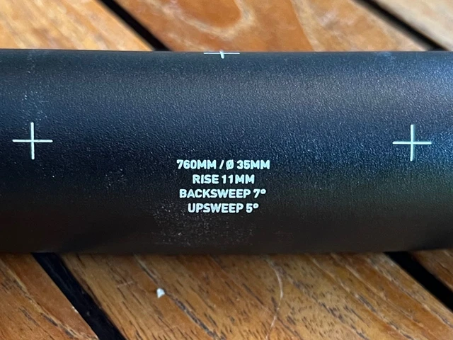 MTB LENKER ALUMINIUM, 760 mm, flatbar, backsweep: 9°, mit 35,0 mm ...