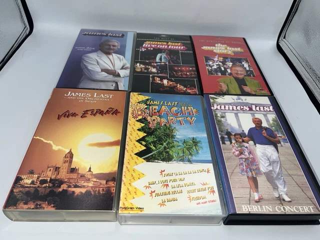JAMES LAST VHS Video Bundle x 6 - Ocean Drive Berlin Concert Beach ...