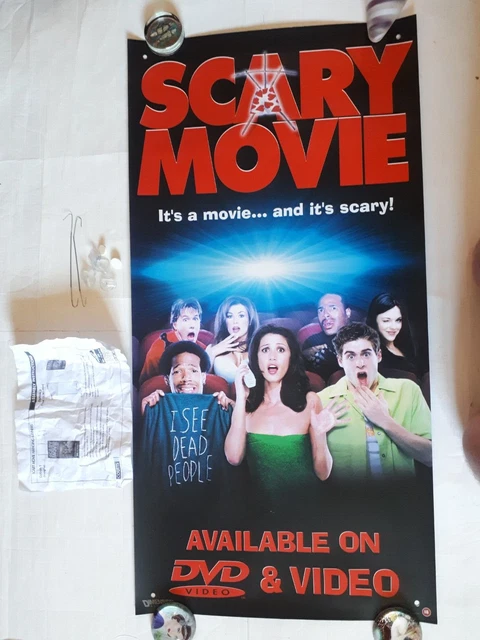 SCARY MOVIE HORROR Comedy ORIGINAL BANNER POSTER Video Shop DVD VHS 50. ...