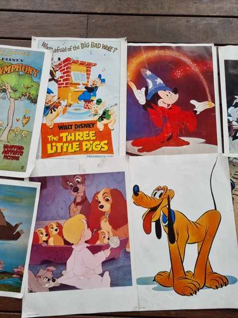 VINTAGE WALT DISNEY Poster Collection set of 10 $29.00 - PicClick AU