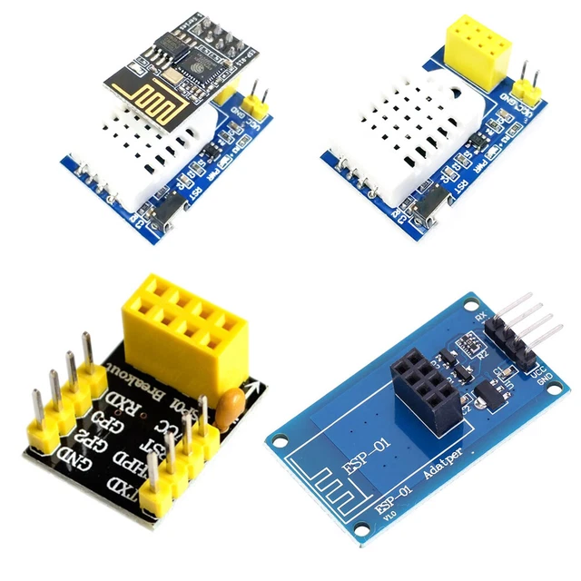 Esp8266 Esp 01 01s Dht22 Am2302 Temperature Humidity Sensor Wifi