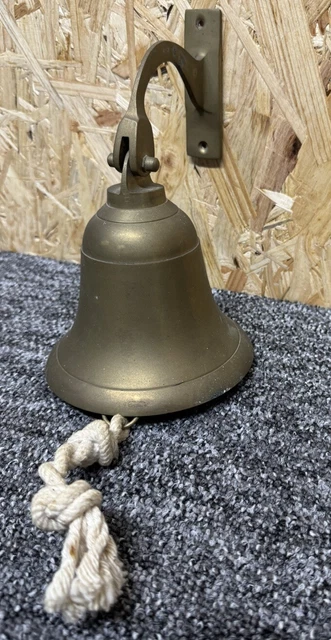 ANTIQUE BRASS FIRE Engine Bell Boat Bell Last Order Bell Nautical ...