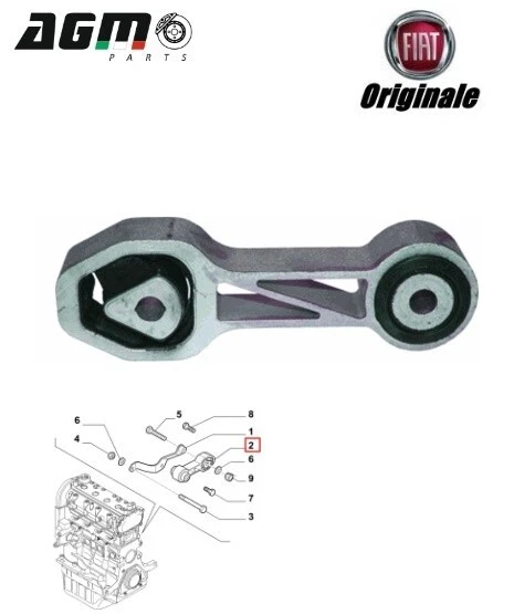 REAR ENGINE MOUNT Bracket Original Fiat Panda 312 (4X4) 51953643 £45.83 ...