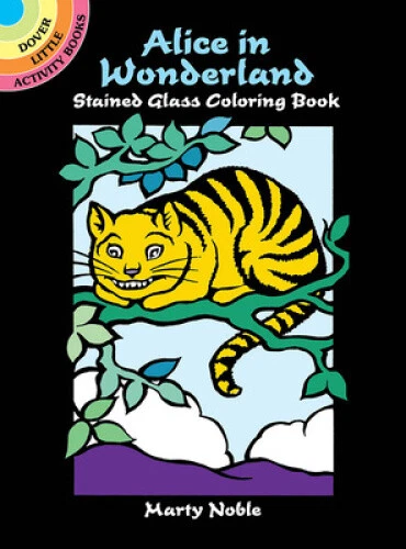 ALICE IN WONDERLAND Stained Glass C (Dover Stained Glass Coloring Book ...