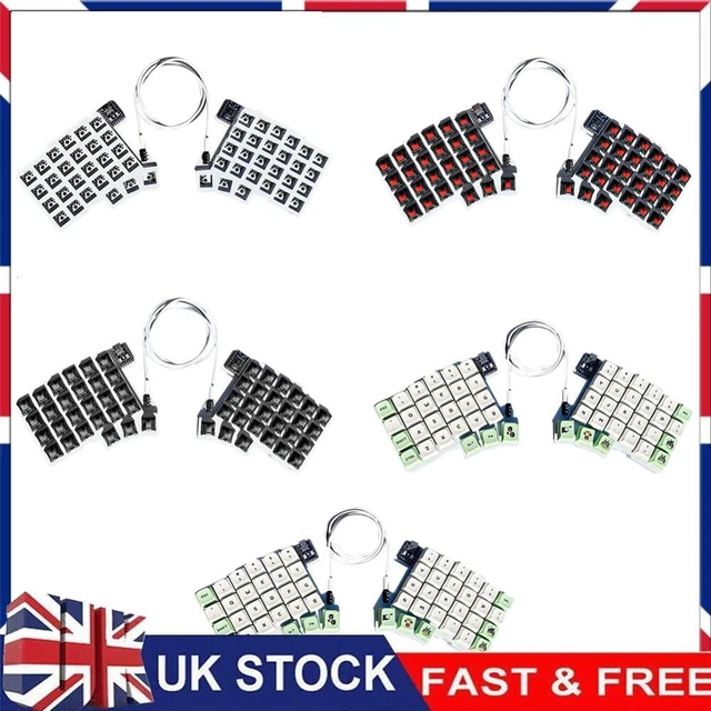 SPLIT KEYBOARD WIRED Ergonomics Keyboard Support QMK/VIAL Split-layout ...