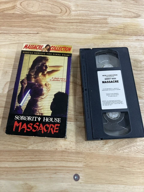 SORORITY HOUSE MASSACRE VHS Tape 1986 RARE Horror Slasher Cult Classic movie fil £37.27 ...