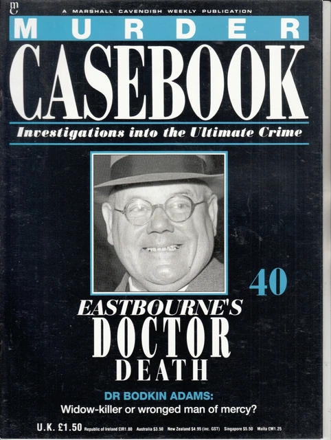 RARE-MURDER CASEBOOK 40-DOCTOR Death-Dr Bodkin Adams++1990-[L398 ...