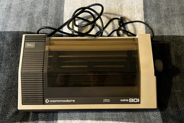 VINTAGE COMMODORE MPS 801 Matrix Printer £40.00 - PicClick UK