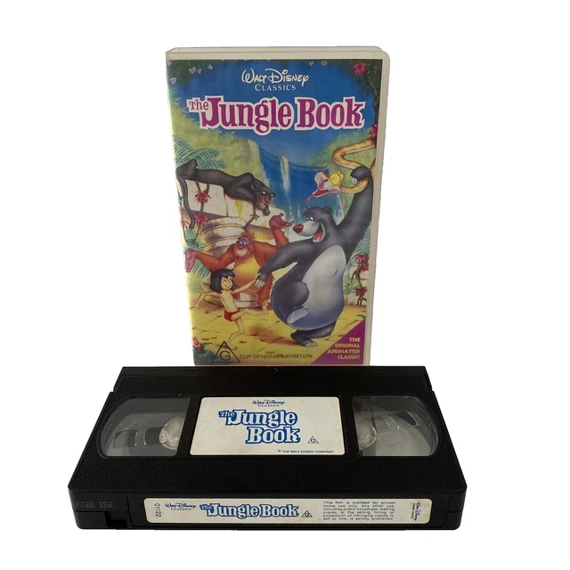WALT DISNEY CLASSICS The Jungle Book VHS Movie Animated Rudyard Kipling ...