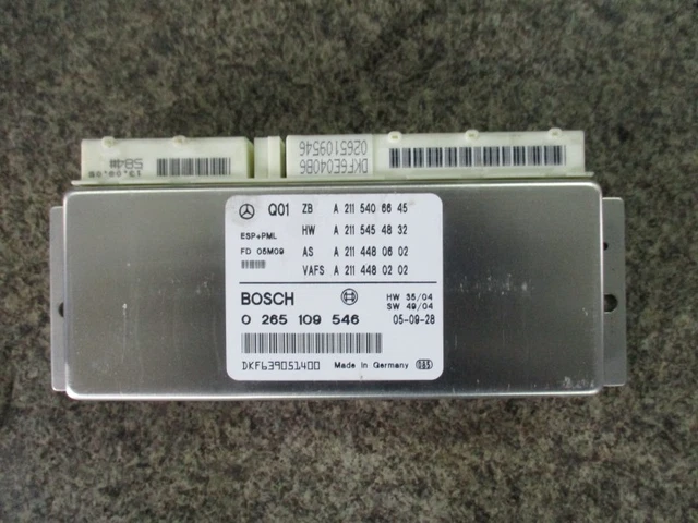 MERCEDES W 211 E Class 2115406645 0265109546 Esp Control Unit £120.00 ...