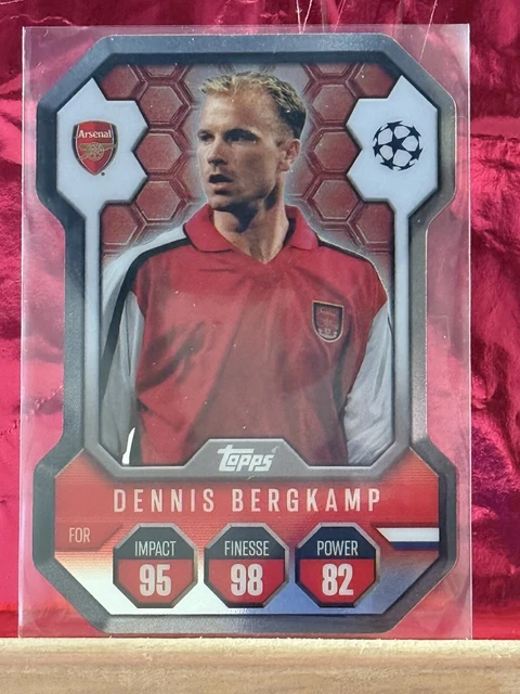PRO ELITE CHROME Shield Dennis Bergkamp Match Attax 2024/2025 Arsenal ...