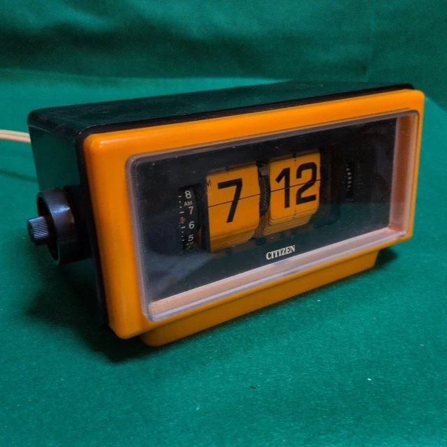 VINTAGE CITIZEN FLIP Clock Digital Alarm Clock Unique Retro Style USED ...