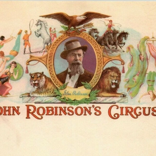VERY SCARCE JOHN Robinson's Circus Letterhead c1928 Peru, Indiana - VGC ...
