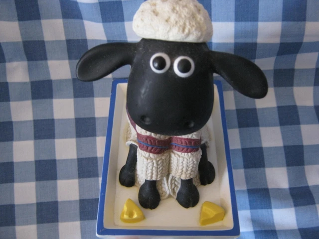 WALLACE AND GROMIT Nodding Shaun The Sheep Figure Plastic Bobble Head ...