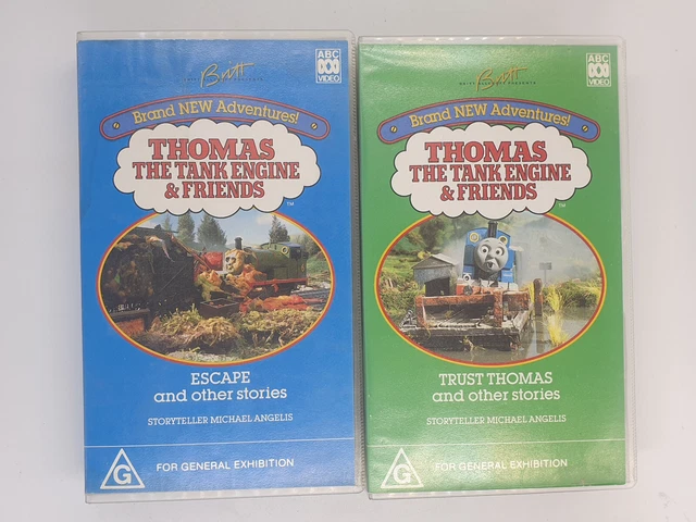 THOMAS THE TANK Engine & Friends (VHS, 1991) Escape, Trust Thomas ABC ...