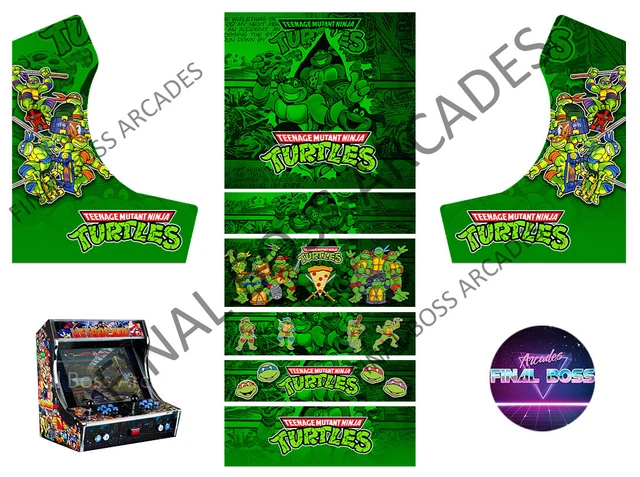 TEENAGE MUTANT NINJA Turtles - TMNT Arcade Artwork FULL WRAP SET VINYL ...