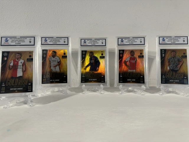 TOPPS MATCH ATTAX 23/24 Gold Rush Ultra Limited Edition(e) - SET 5 EUR ...