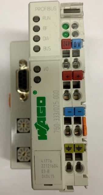 WAGO PROFIBUS, 750-333/025-000 750333025000 Fieldbus Coupler I/O System ...