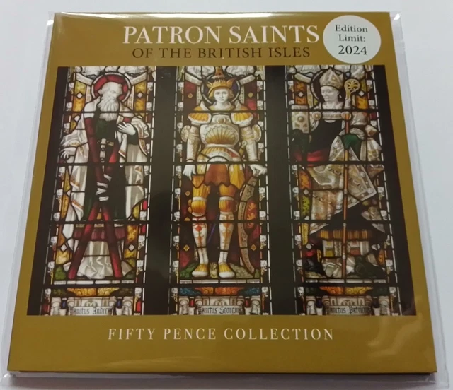 LOT DE PIÈCES 50p 2024 Patron Saints Of The British Isles Collection (5 ...