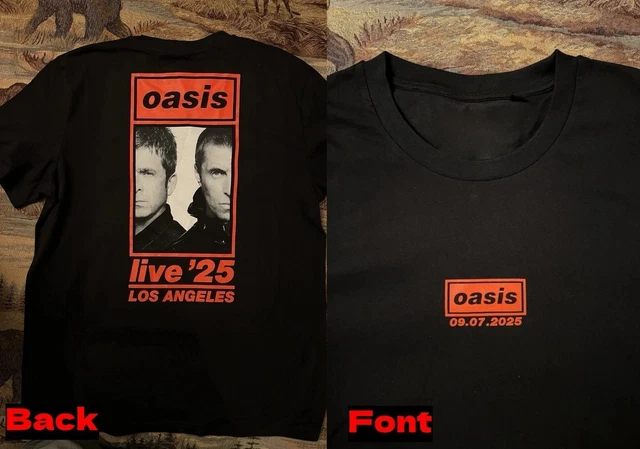 OASIS LIVE 2025 Tour Merch In Los Angeles At Rose Bowl Stadium On Sept ...